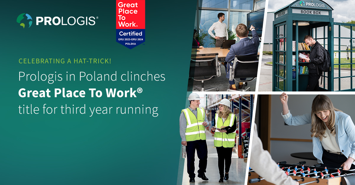 Prologis named a Great Place To Work® for the third year running ...